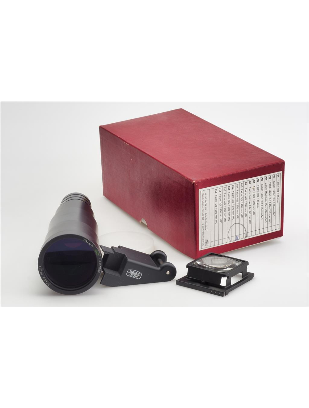 Zeiss Ikon Projector Lens Talon MC 4/250mm w. Box | JO GEIER