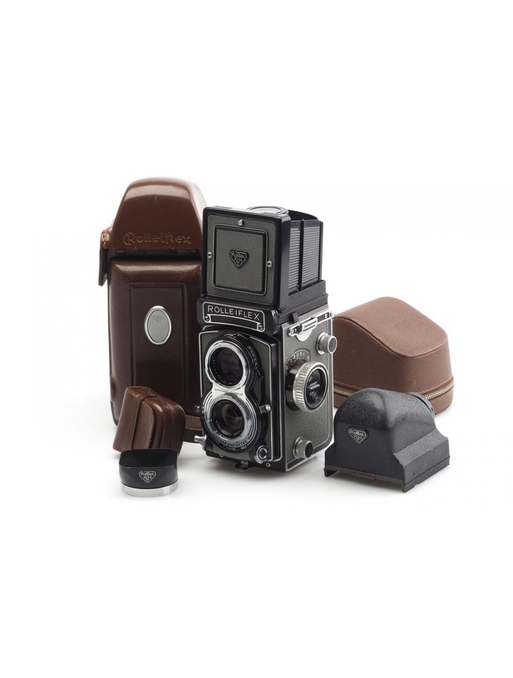 Rollei Rolleiflex T 1. Type Grey Grau w. Case & Prism Set | JO GEIER