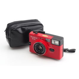 Konica Pop Compact Camera Red w. Case #3819945 | JO GEIER